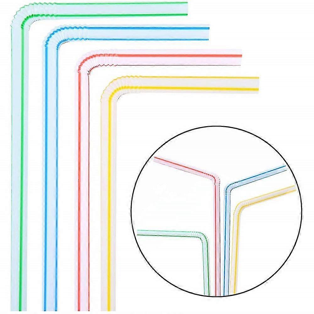 1000pcs Plastic Drinking Straws Environmental Protection and Safety ...