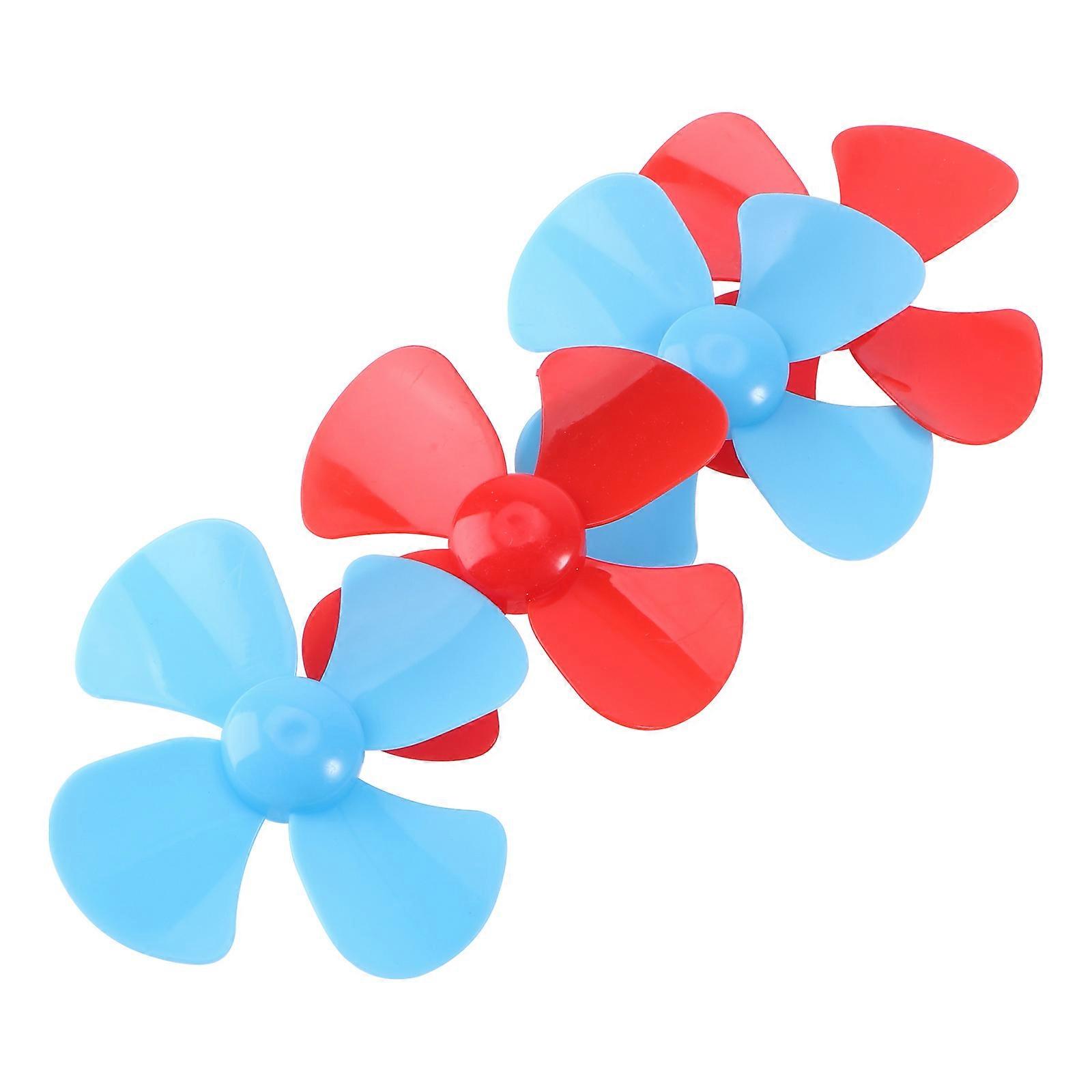 48Pcs Ship Model Propellers DIY Four-bladed Propellers Mini Fans ...