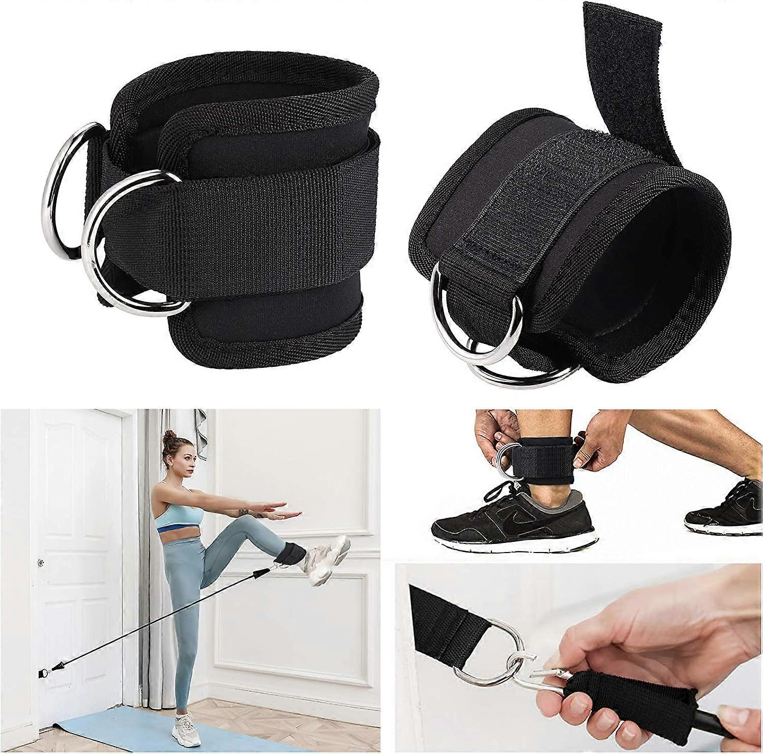 2pcs Adjustable Fitness Ankle Straps, Wrist Strap Bodybuilding ...