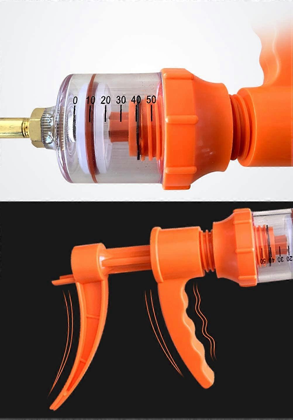 Livestock Syringe Adjustable Injector Continuous Syringe Veterinary ...