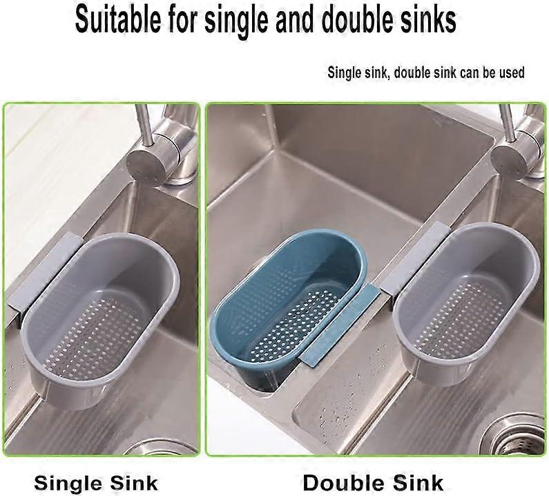 2 Pcs Kitchen Sink Corner Strainer Sink Mesh Drain Basket for Food ...