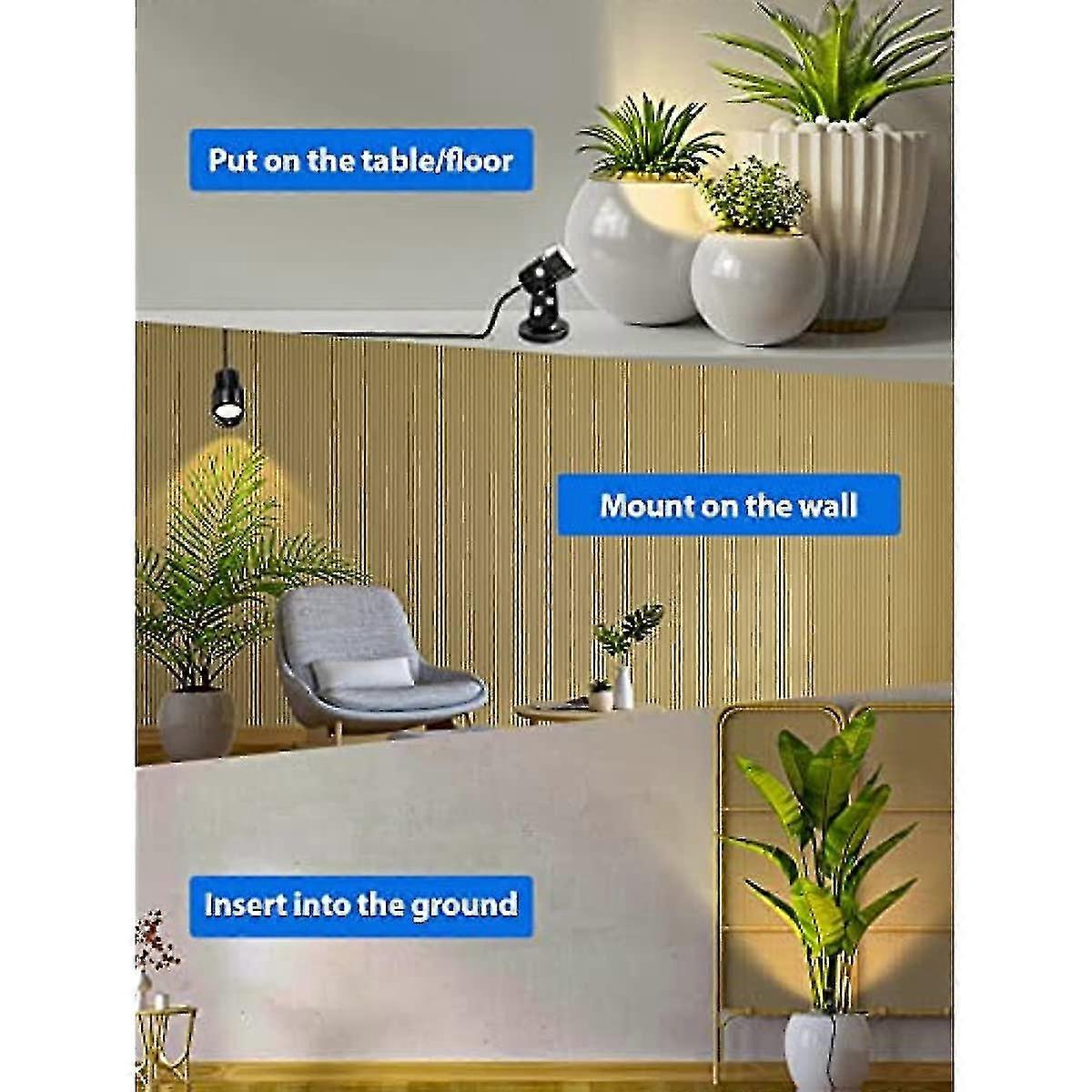 Led Spot Lights 5w Up Lights Indoor Spotlight Lamp For Plants,3 Color ...