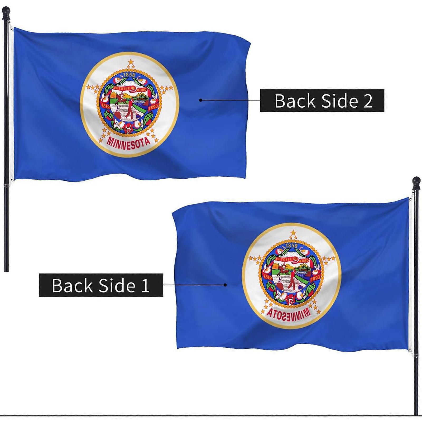 Minnesota State Flag, MN Flags, 3x5FT Outdoor Flag with Vivid Color and ...
