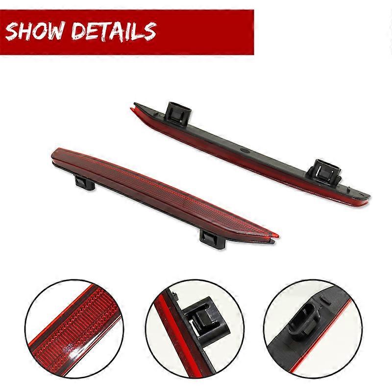 Gtinthebox Red Lens Car Rear Bumper Reflector Light Housing Shells For ...