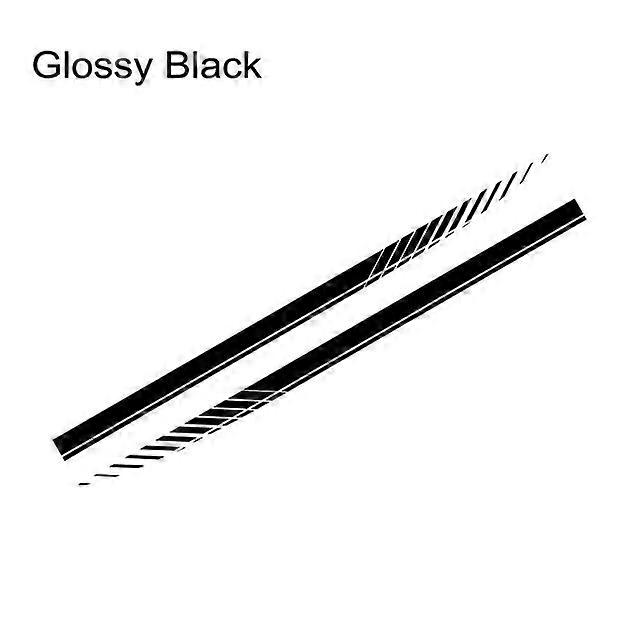 2PCS Car Door Side Skirt Stripe Stickers Racing Sport Vinyl Decal ...