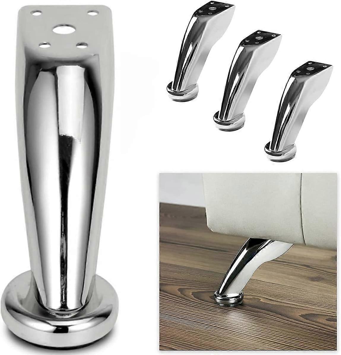 4 Pieces Furniture Legs, Chrome Iron Legs, Tilt Sofa Leg, Coffee Table ...