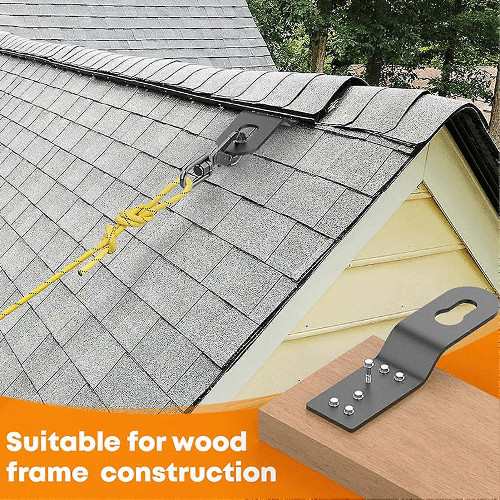 3Pcs Roof Safety Brackets Hitch Clip Sturdy Construction Rustproof Fall ...