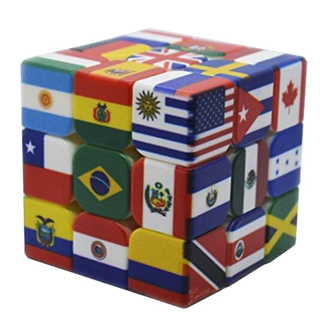 3x3x3 National Flags Magic Cube UV Print World Flags Puzzle Cube Global ...
