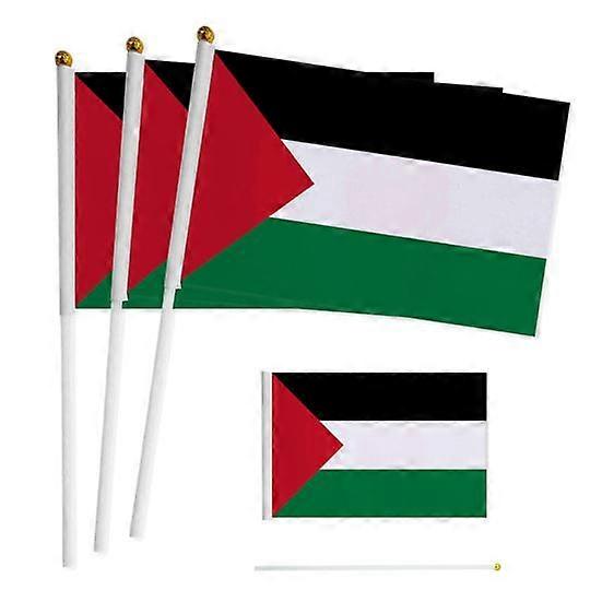 10/20/50/100Pcs Palestine Mini Flags with Pole Hand Held Small ...