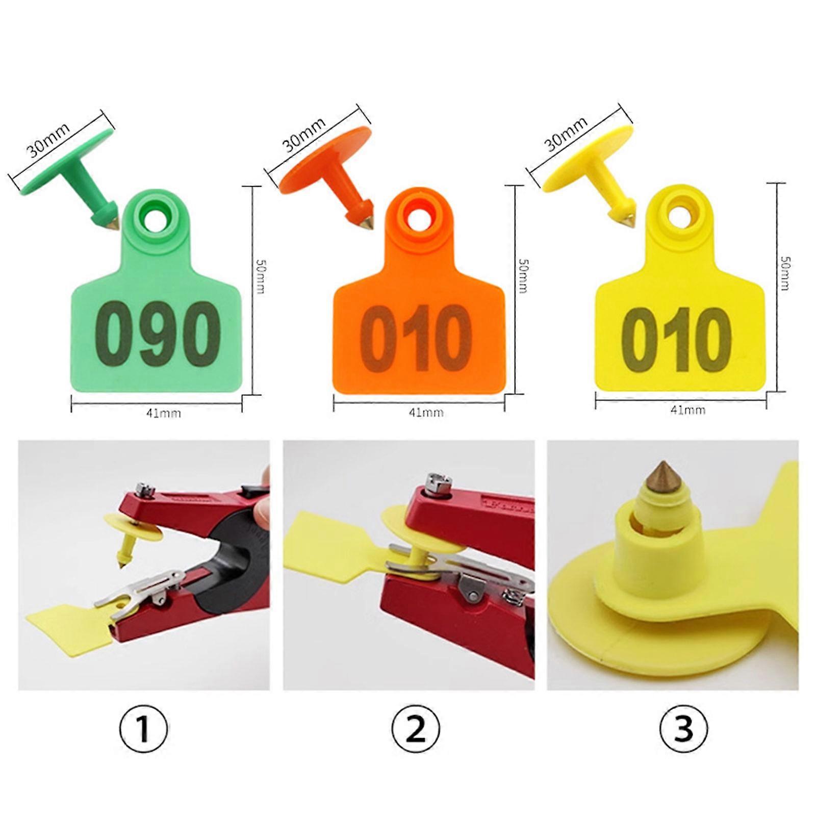 1set Sheep Ear Card Poultry Farm Animal Identification Sign with Number ...