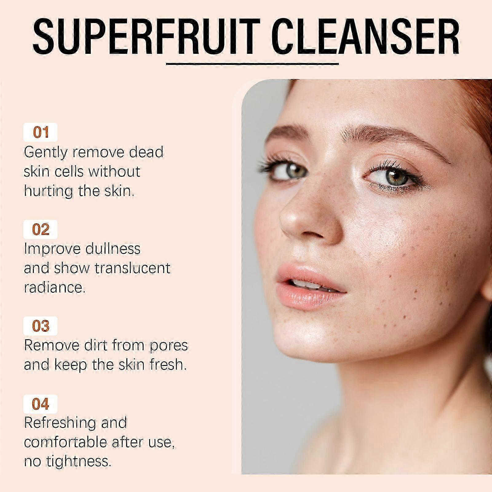 Papaya Vitamin C Ginger Root Lactic Acid Facial Cleanser, Superfruit Cleanser | Fruugo UK