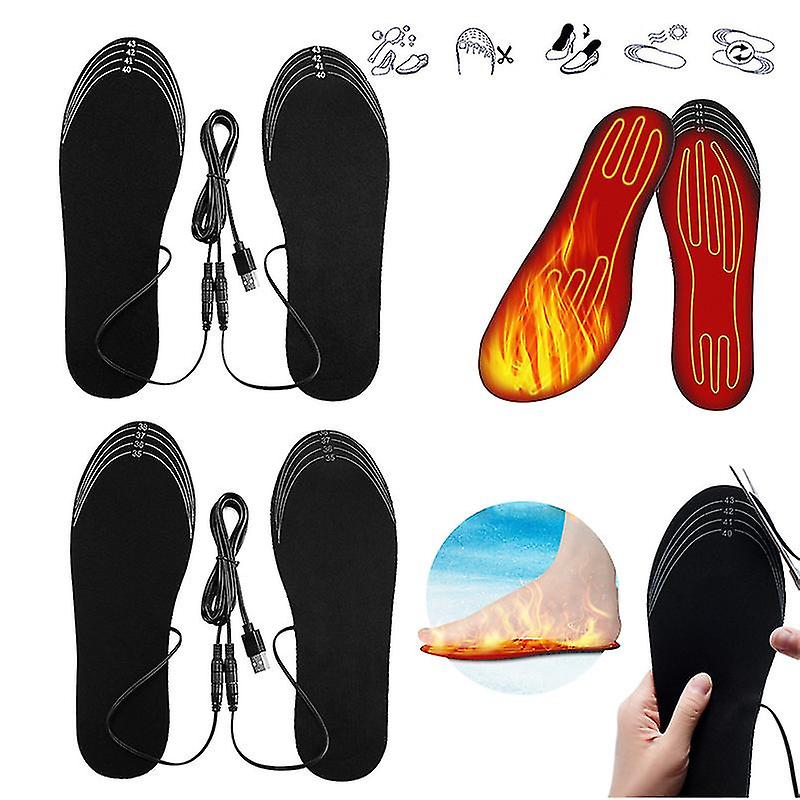 Heated Insoles Usb Heated Shoes Pad Winter Insole Foot Warmers For Men ...
