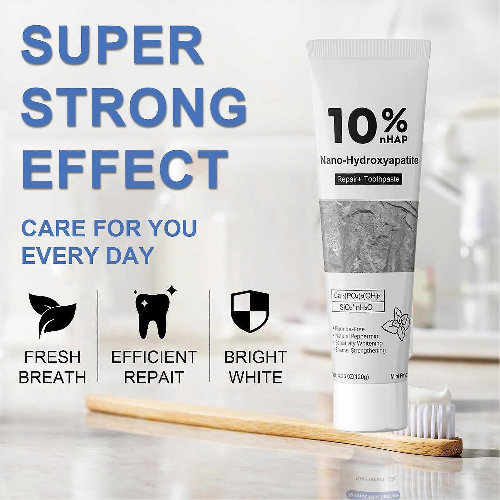 Nano-Hydroxyapatite Toothpaste Deep Cleaning Stain Remover Toothpaste ...