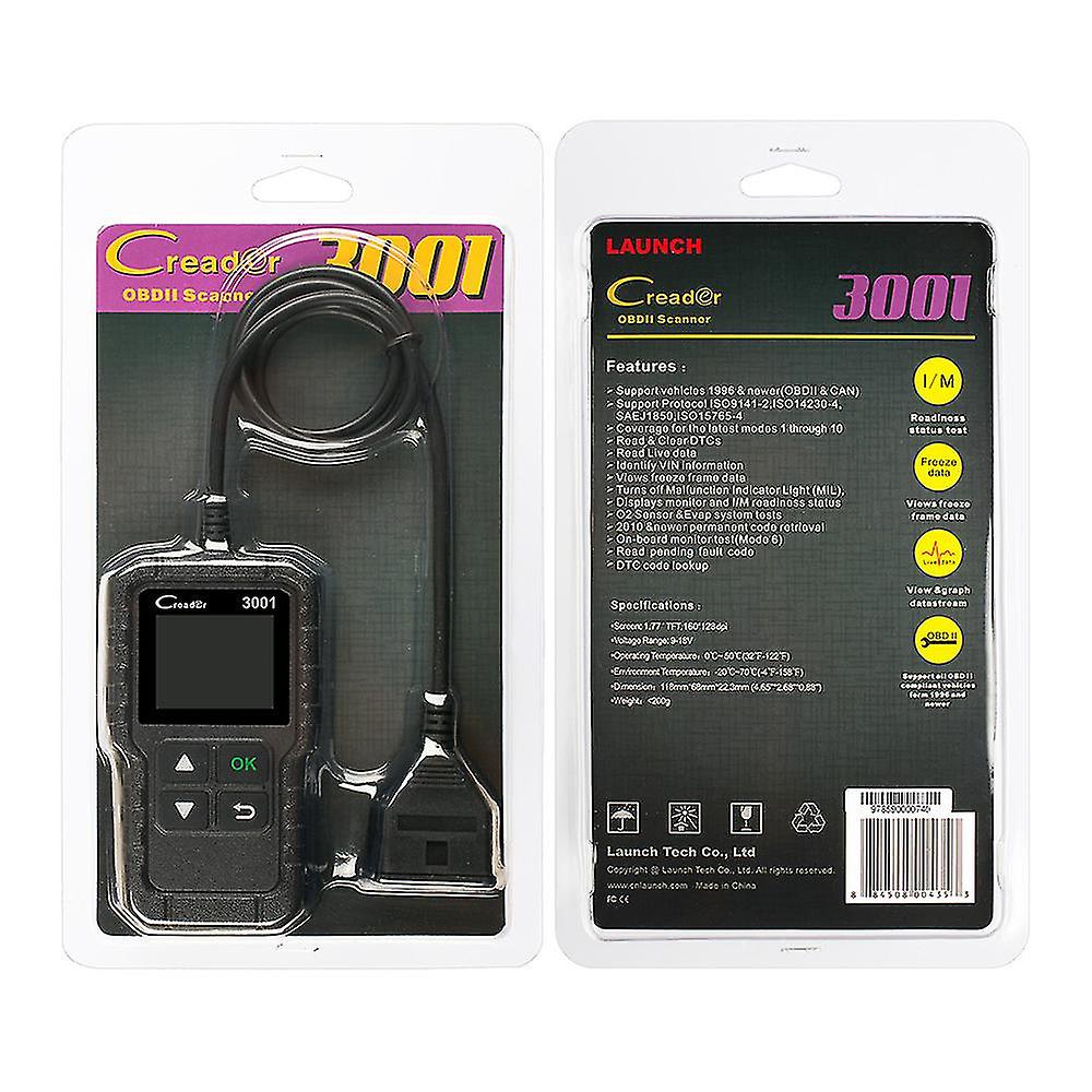 Cr-319 Cr319 Obd2 Code Reader Car Engine Petrol Fault Mil Turn Off O2 ...