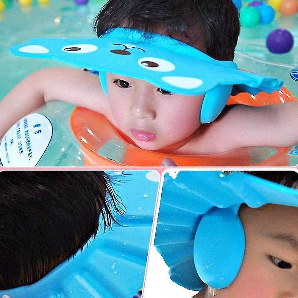 Adjustable Baby Shower Cap Kids Bath Visor Hat Waterproof Hair Wash ...