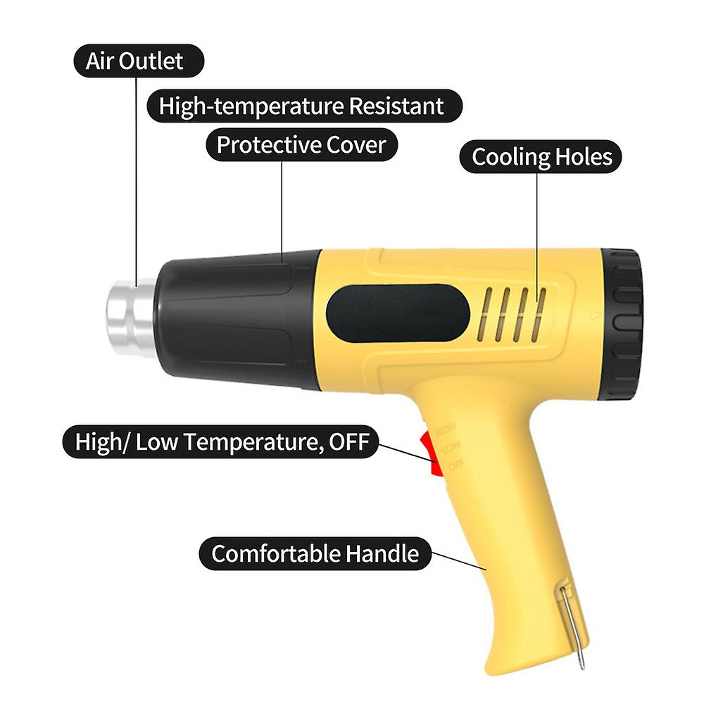 Kkmoon 2000w industrial electric hot air gun thermoregulator electronic ...