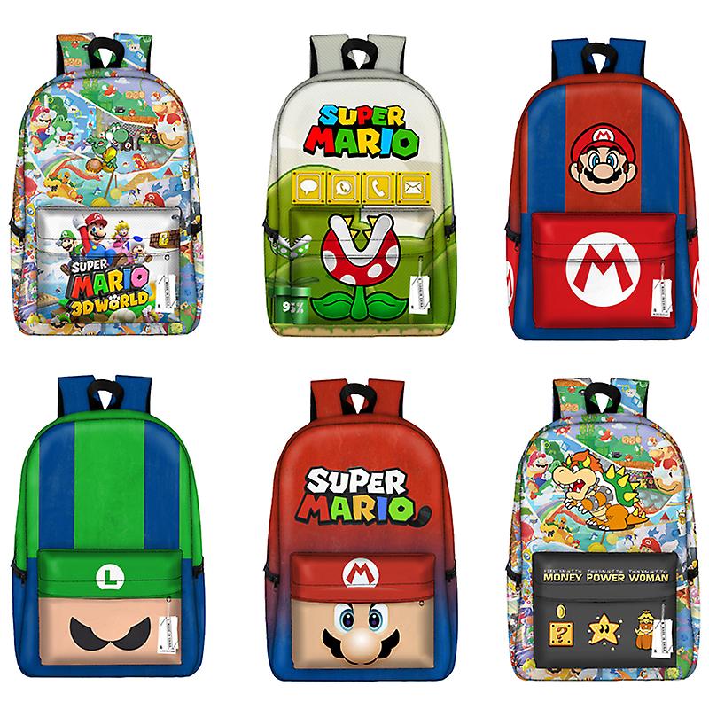 Super Mario Bros Backpack for Children School Backpacks Student ...