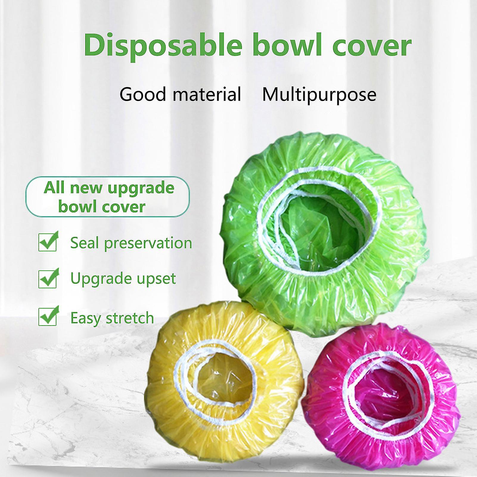 60pcs Elastic Food Covers Food Grade Waterproof Pet Elastic Food ...