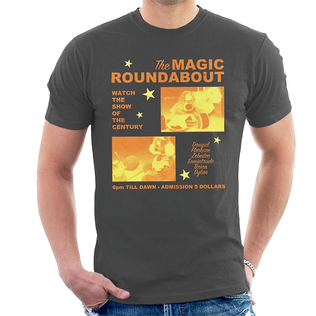 The Magic Roundabout Retro Show Poster Men's T-Shirt | Fruugo US