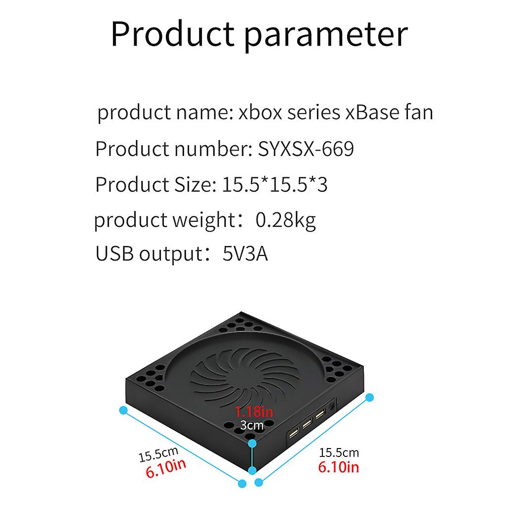 External Cooler USB Cooling Fan Game Console Cooling Systems for X ...