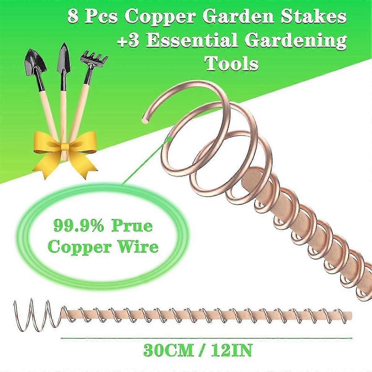 8-pack Electroculture Copper Gardening Antenna - Pure Copper Wire ...