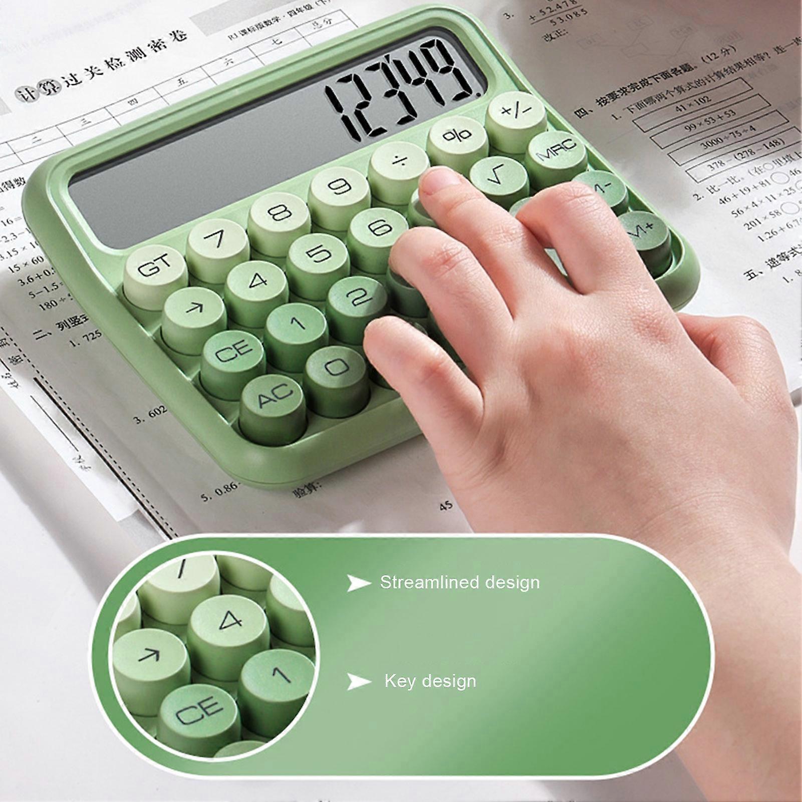 Large Calculator Silent 12 Digits Big Buttons Large LCD Display ...