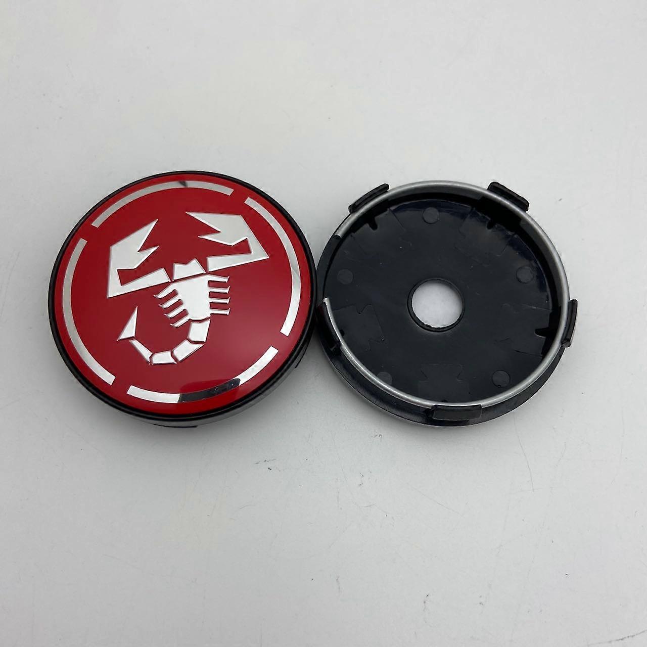 4 Pieces 60mm Scorpion Abarth Alloy Auto Car Wheel Rim Center Cap Cover ...