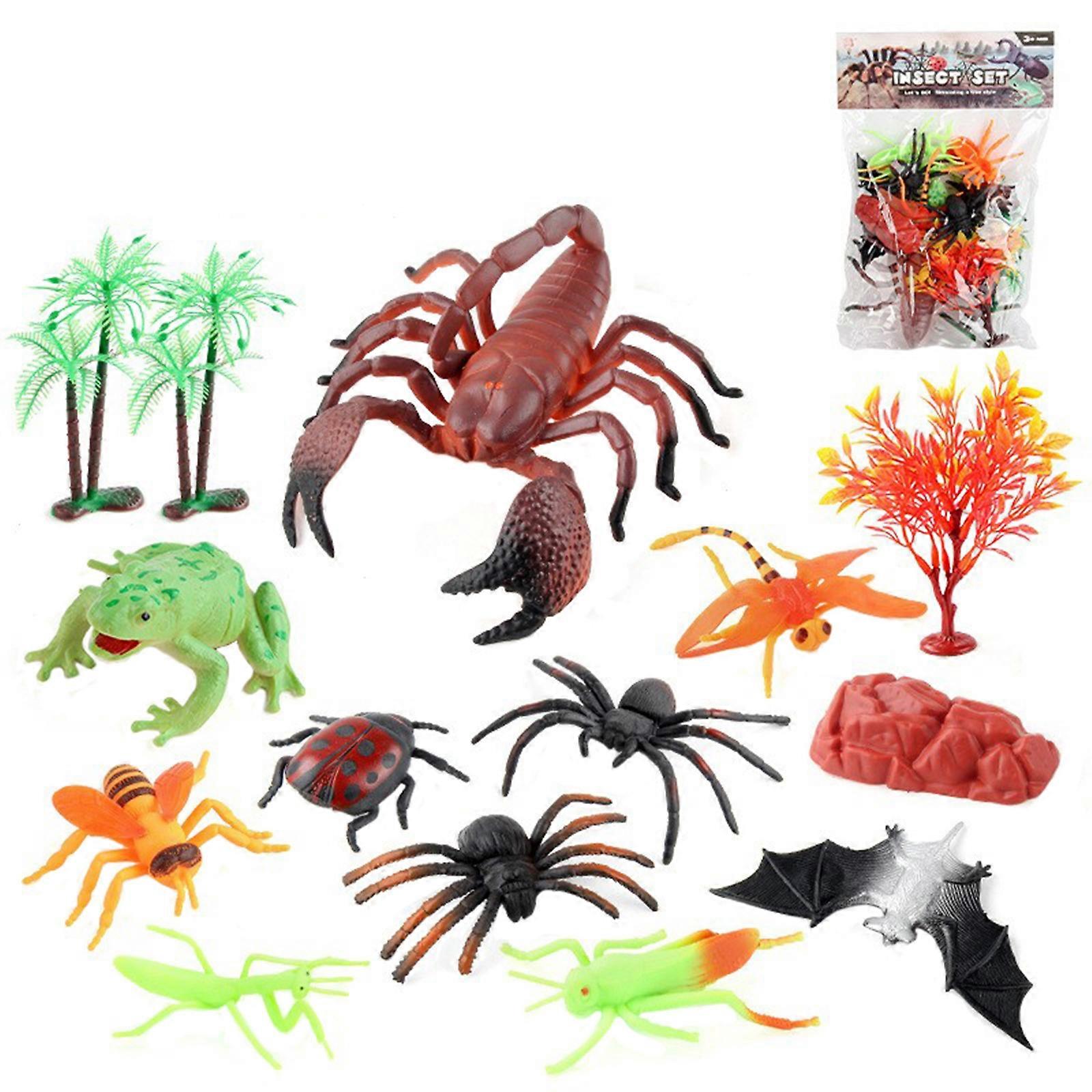 Insect Insect Toys For Kids Boys And Girls 14 Pcs Fake Insect Centipede ...
