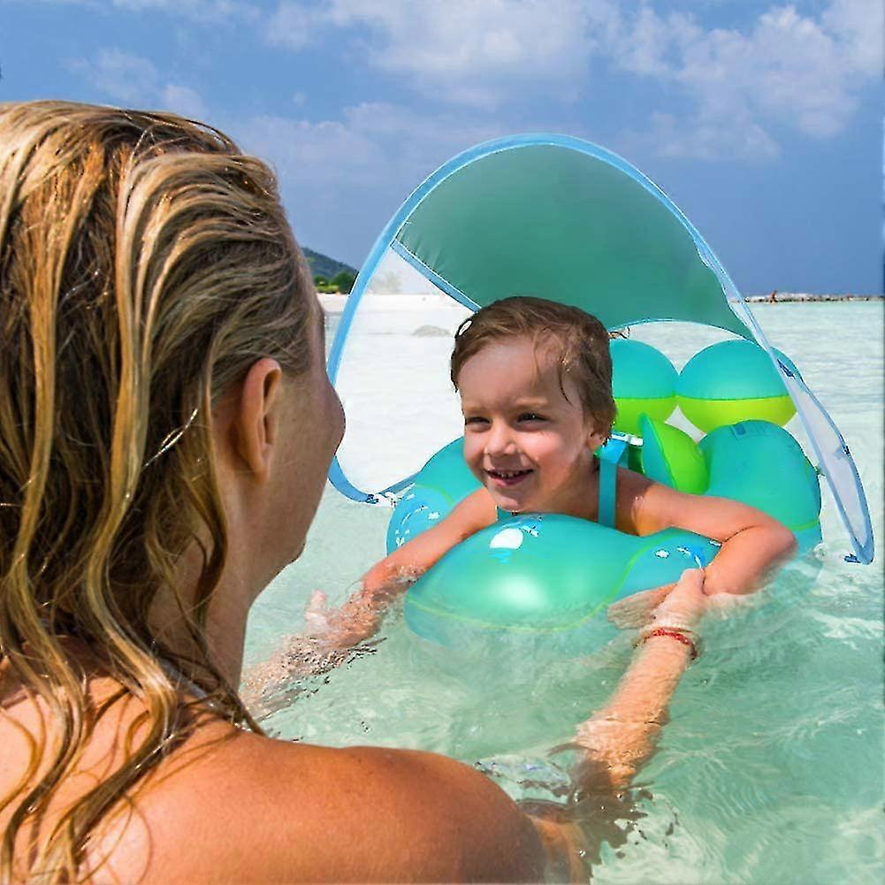 Baby Inflatable Swim Ring, Baby Swimming Pool Float With Removable Uv ...
