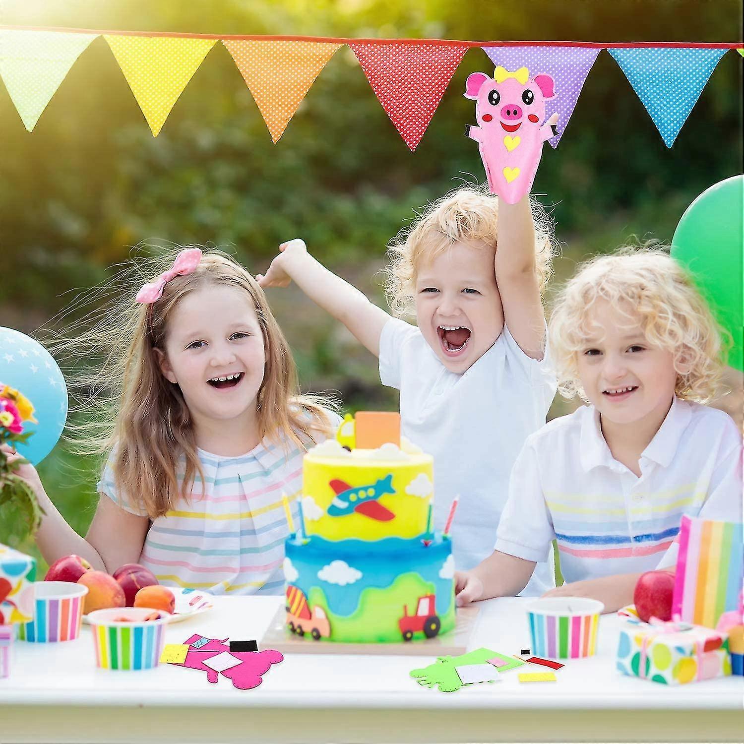 8-pack Handmade Puppet Making Kit Felt Socks Puppet Making Kit Ideas Diy Make Your Own Puppets ...