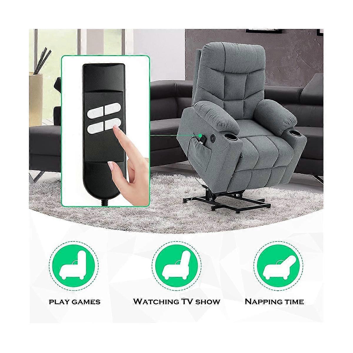 Electric Sofa Remote Replacement, 5 Pin 4 Button Power Recliner Remote ...