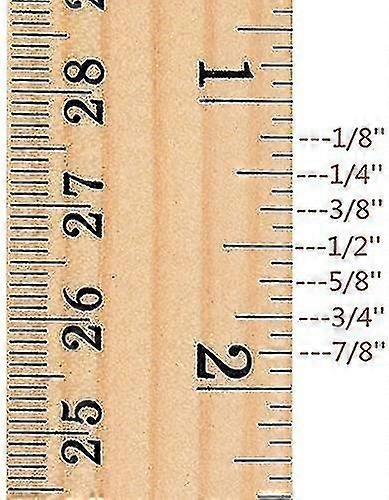 25 Pack Wooden Ruler 12 Inch Rulers Bulk Wood Measuring Ruler Office ...