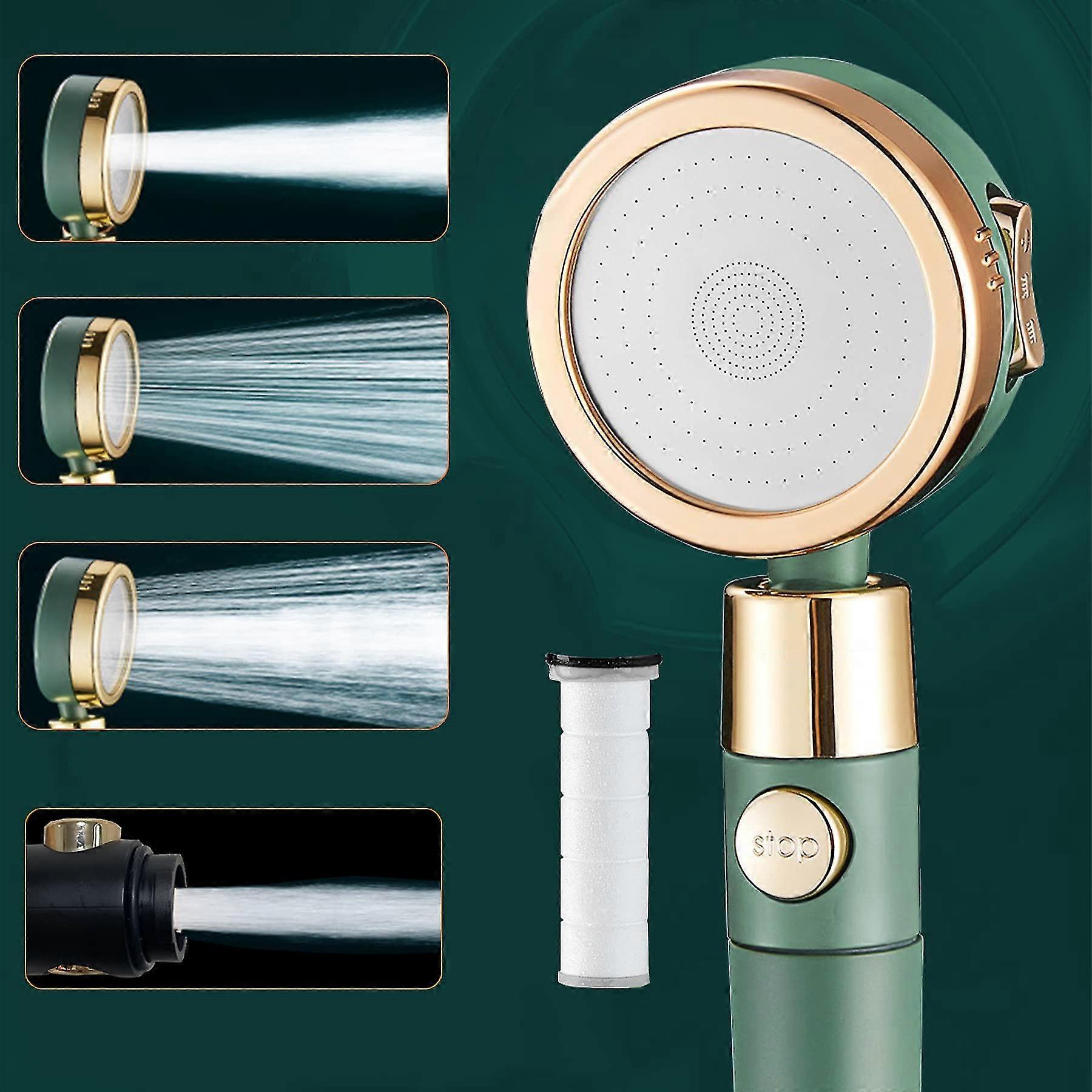 Shower Head Water-saving With Pressure Increase, Hand Shower With 3 +1 ...