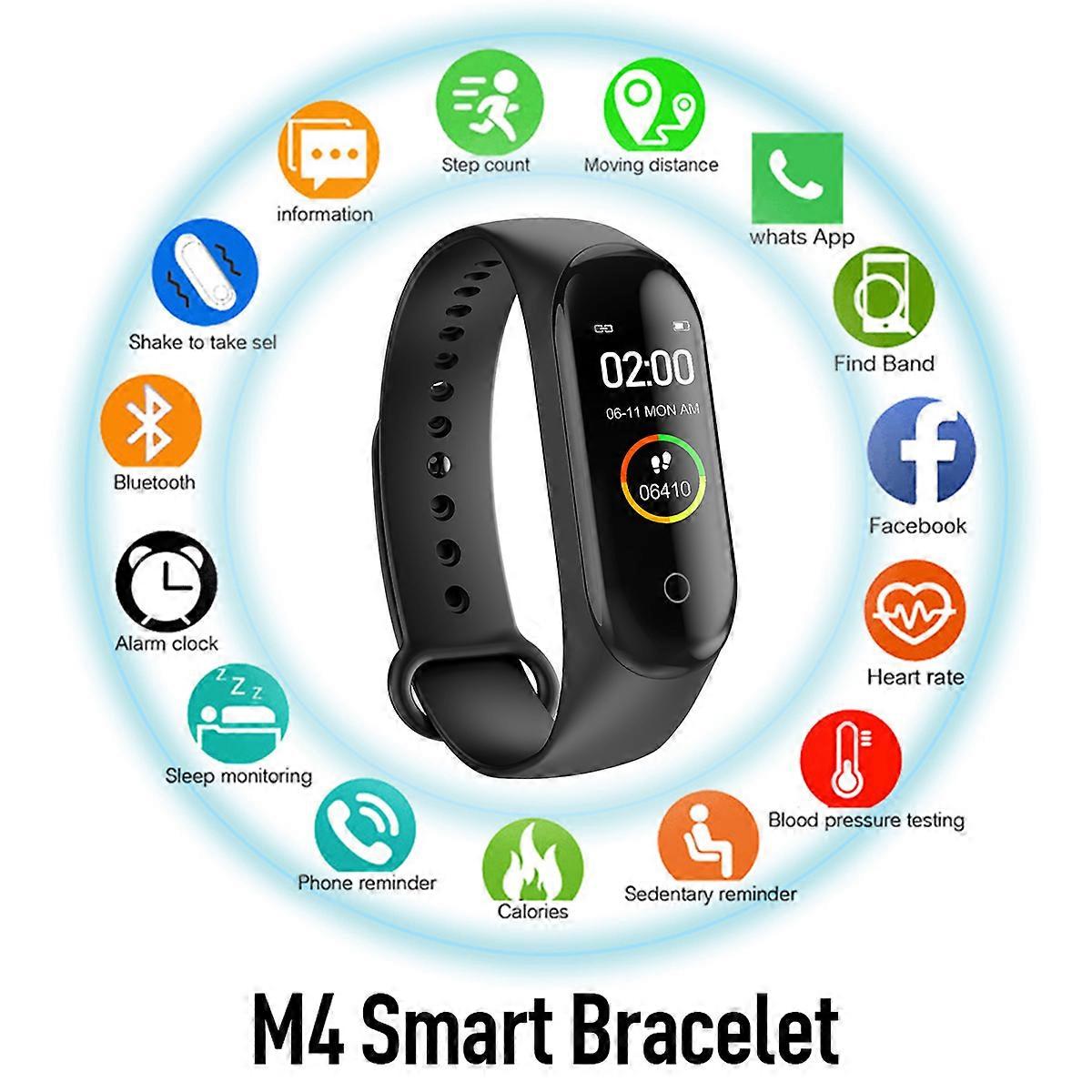 M4 Smart Band Sport Smart Watch Men Woman Blood Pressure Heart Rate ...