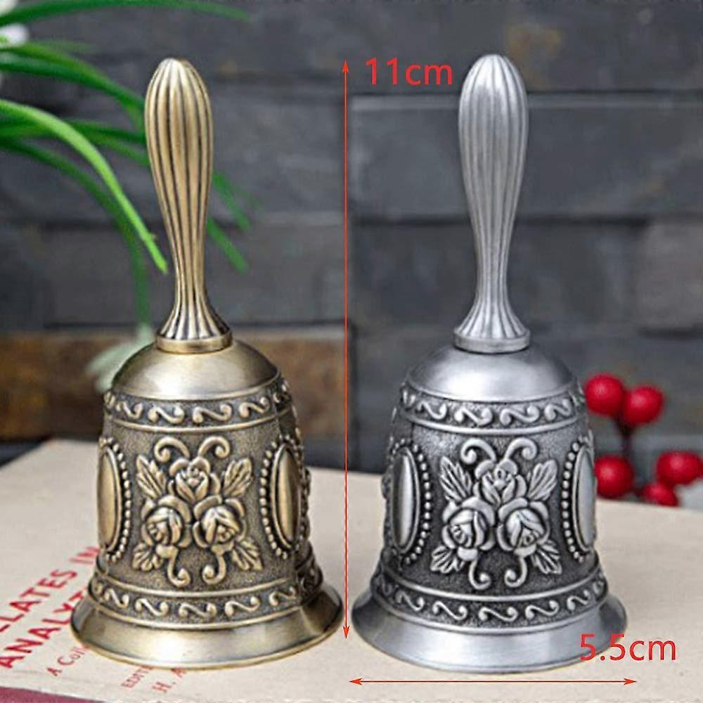 Hand Bell, Classic Zinc Alloy Loud Call Bell Traditional Hand Hold ...