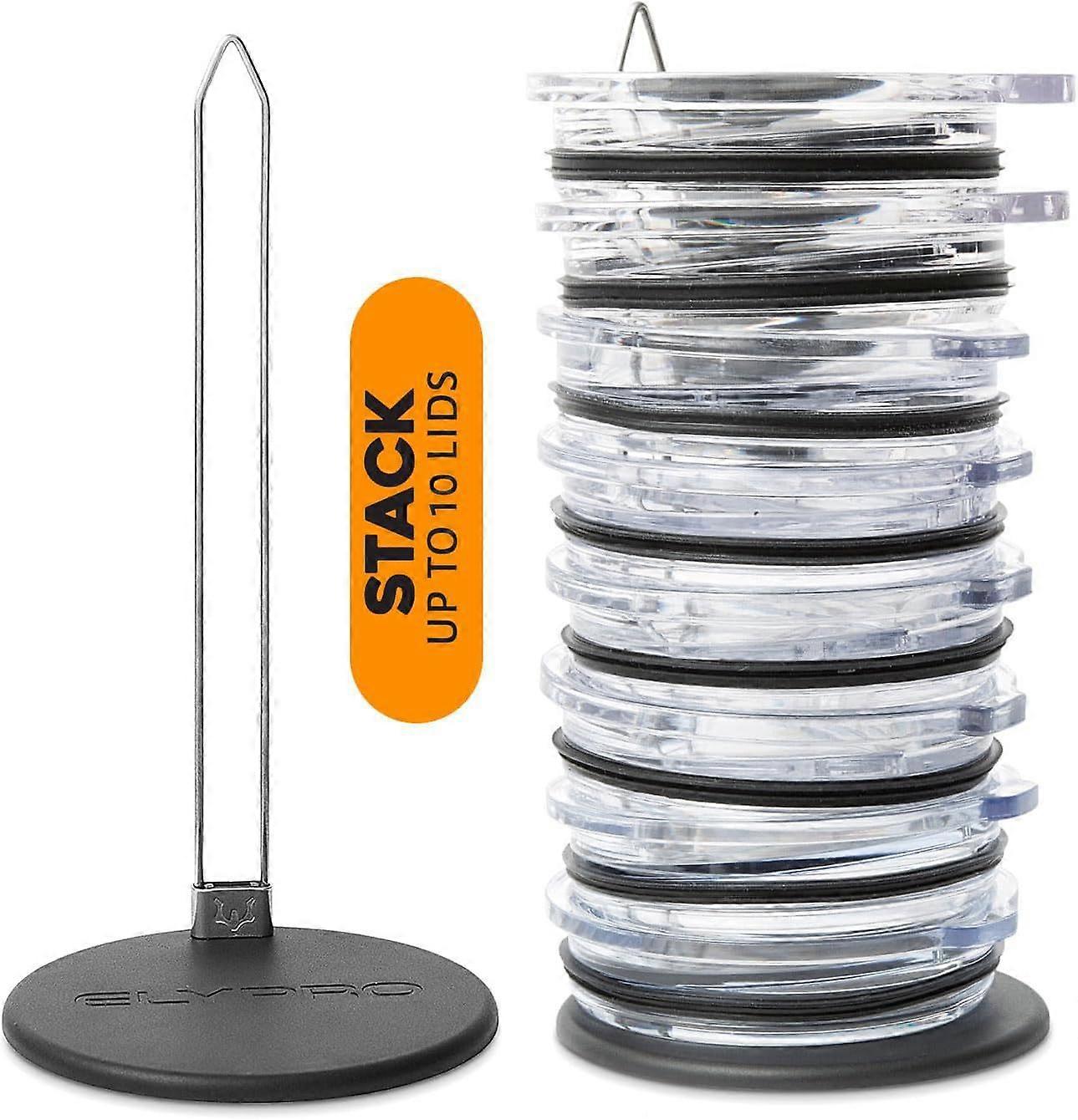 Detachable Cup Lid Organizer, Vertical Storage for 10 Lids and More ...