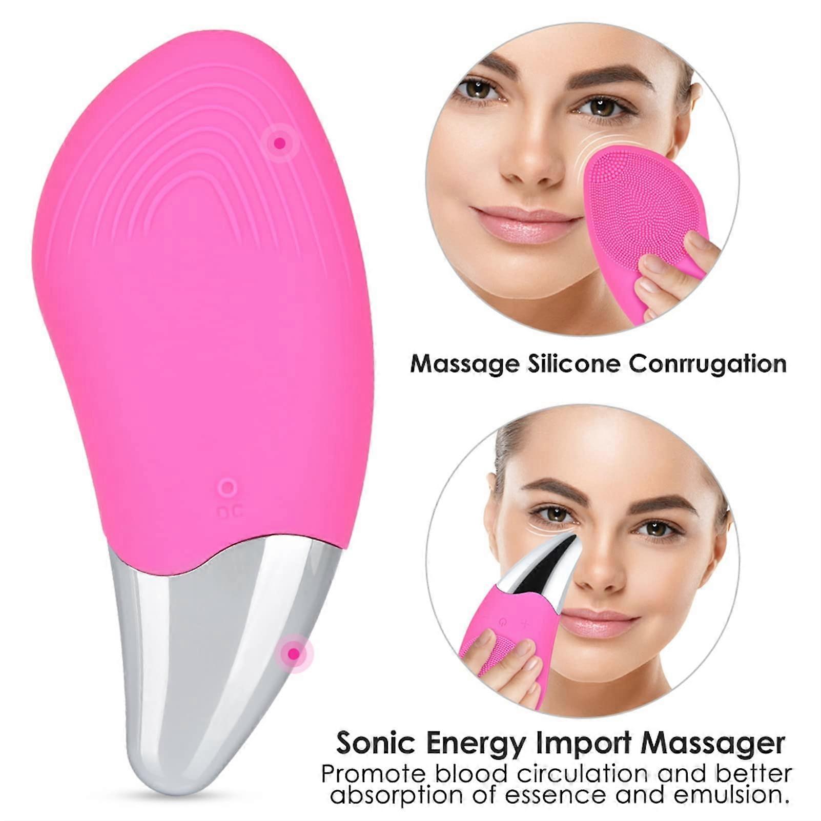 Sonic Facial Cleansing Brush Electric, Waterproof Silicone Face ...