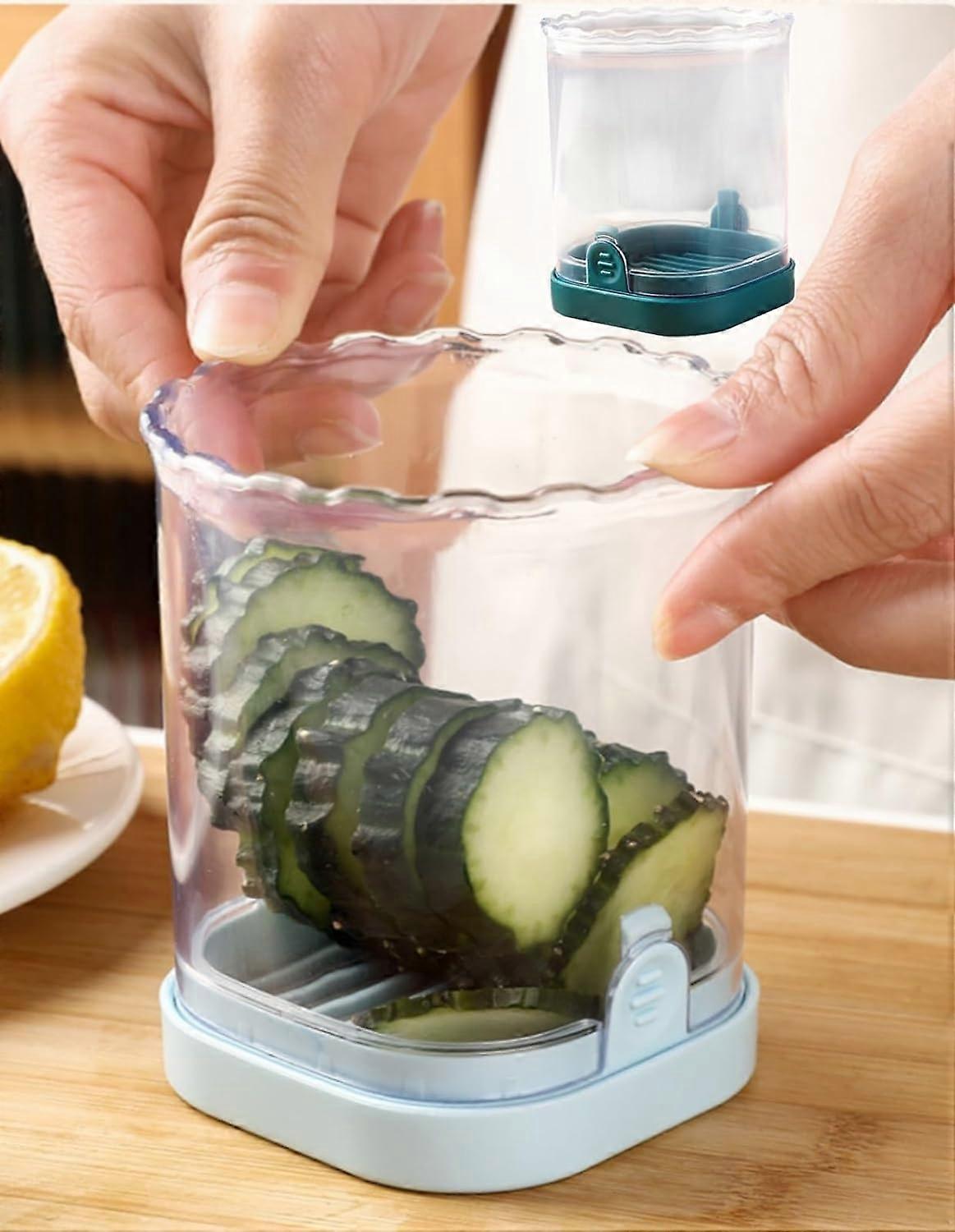 Fruit Slicer Cup, Stainless Steel Slicing Cup, Strawberry Slicer ...