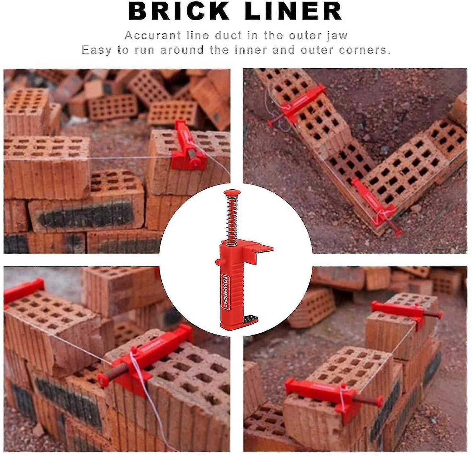 2 Stück Brick Liner Runner Level Measure Wire Drawer Tool Fixer Brick ...