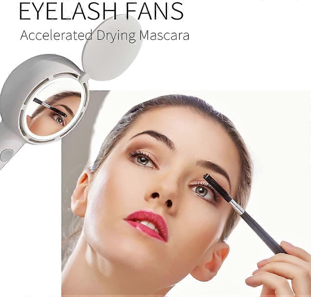 Mini Handheld Fan, Battery Operated Rechargeable Portable Fan with LED ...