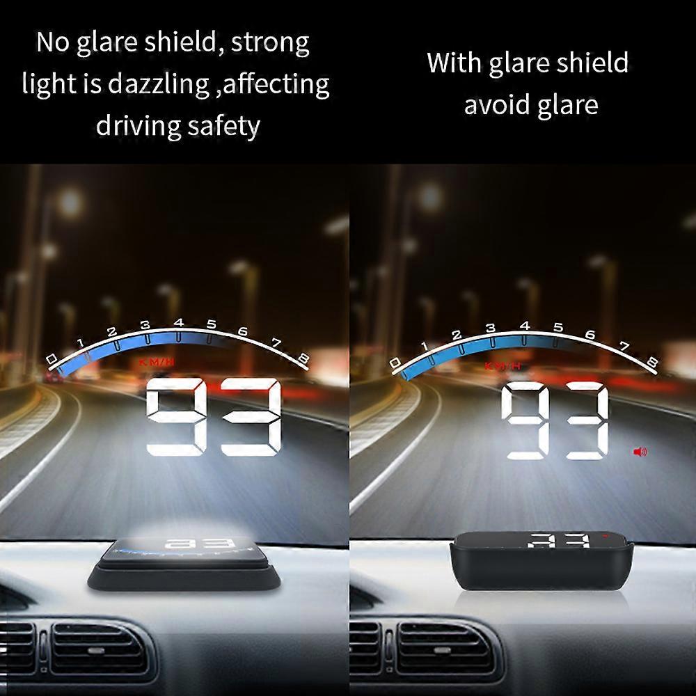 OBD2 Speedometer Windshield Screen Projector Digital Security Alarm Car ...