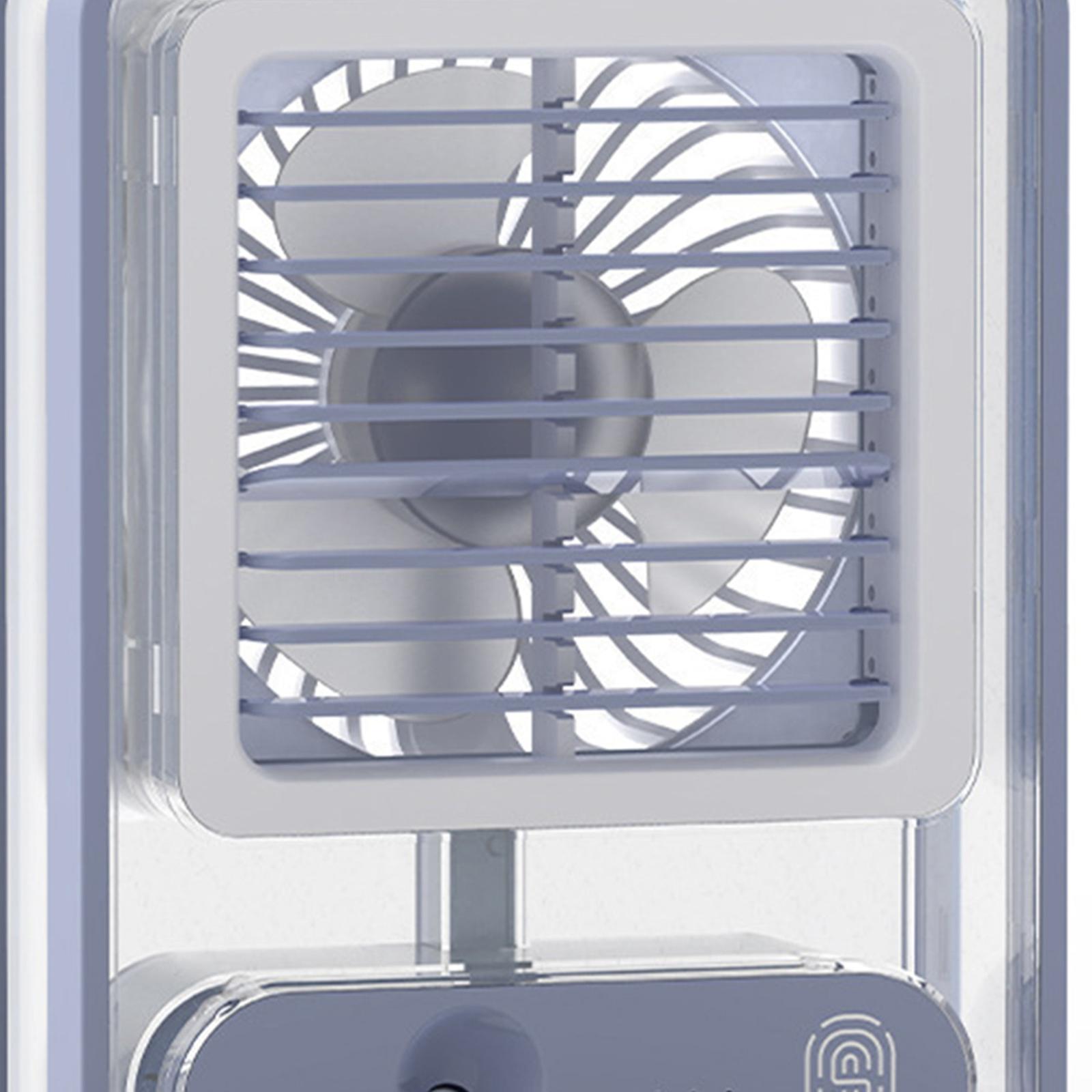 Small Personal Desk Fan with Mist Spray LED Night Light,Electric ...