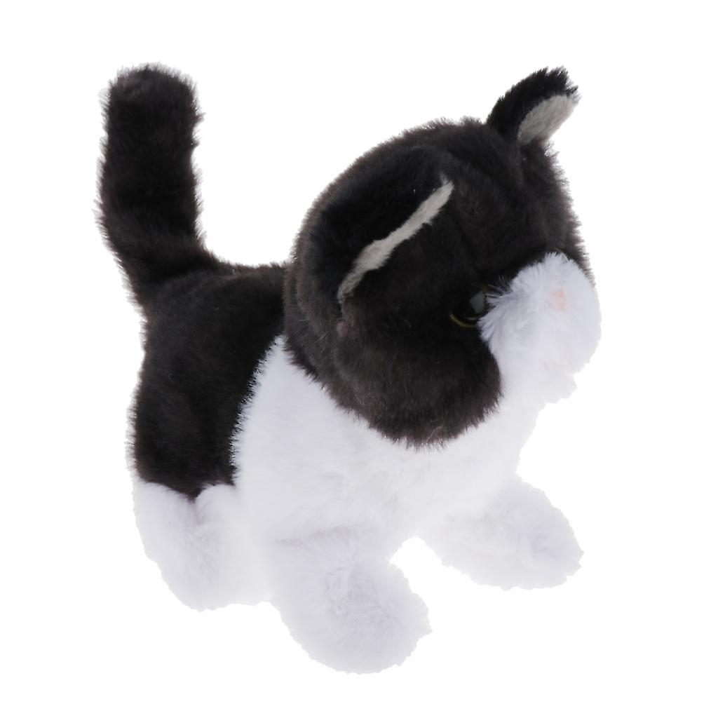 Interactive Robot Cat Electronic Toys Walking Miaow British Shorthair ...