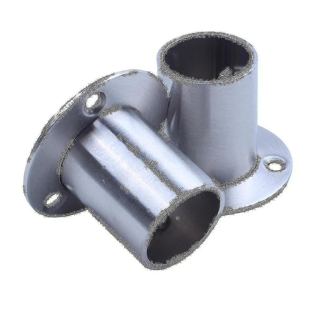 Wardrobe 25mm Tube Stainless Steel Rail Rod End Support Bracket 6pcs ...