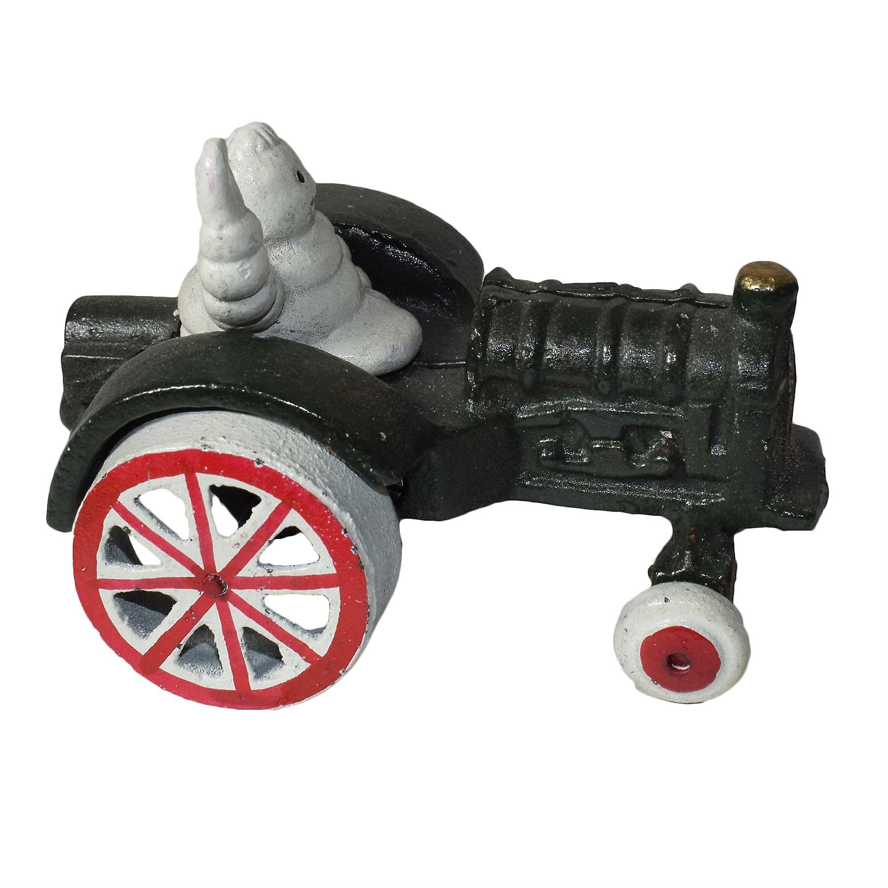 Michelin Man Waving In Tractor Mascot Figure Statue Bibendum Figurine ...