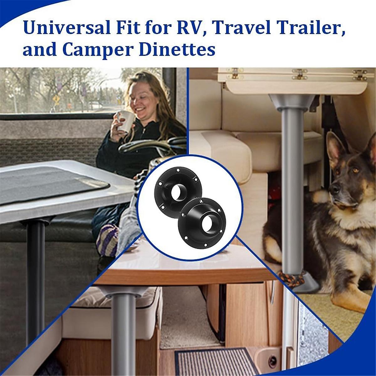 2 Pack RV Table Base, RV Pedestal Table Base Flange, Table Leg Base ...