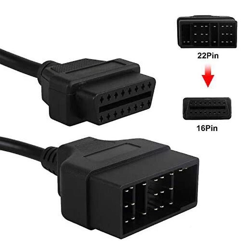 For Toyota Diagnostic Scanner 22Pin OBD1 To 16Pin OBD2 Converter ...