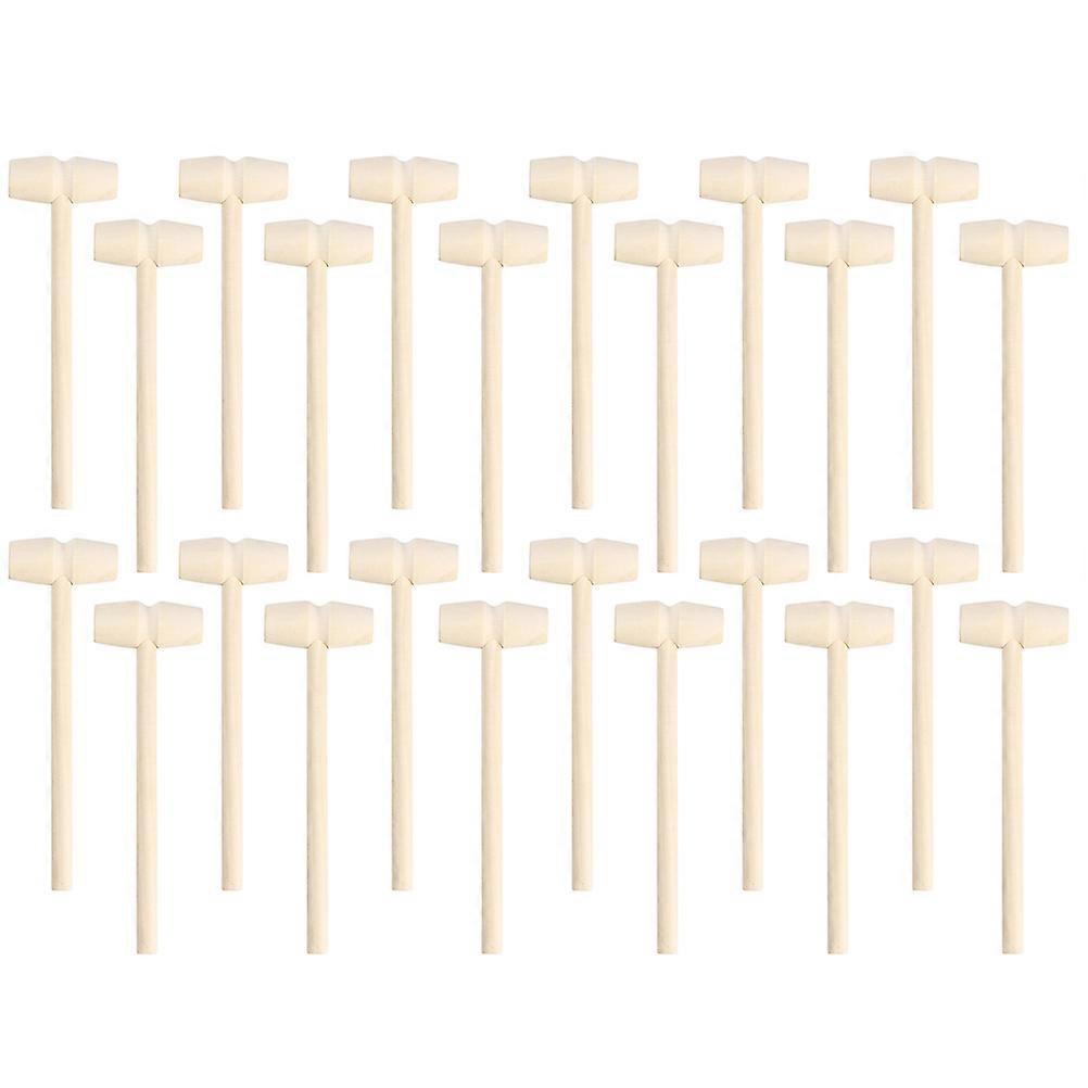 30Pcs Mini Wooden Hammers Mallet Pounding Toys Creative Beating Gavel ...
