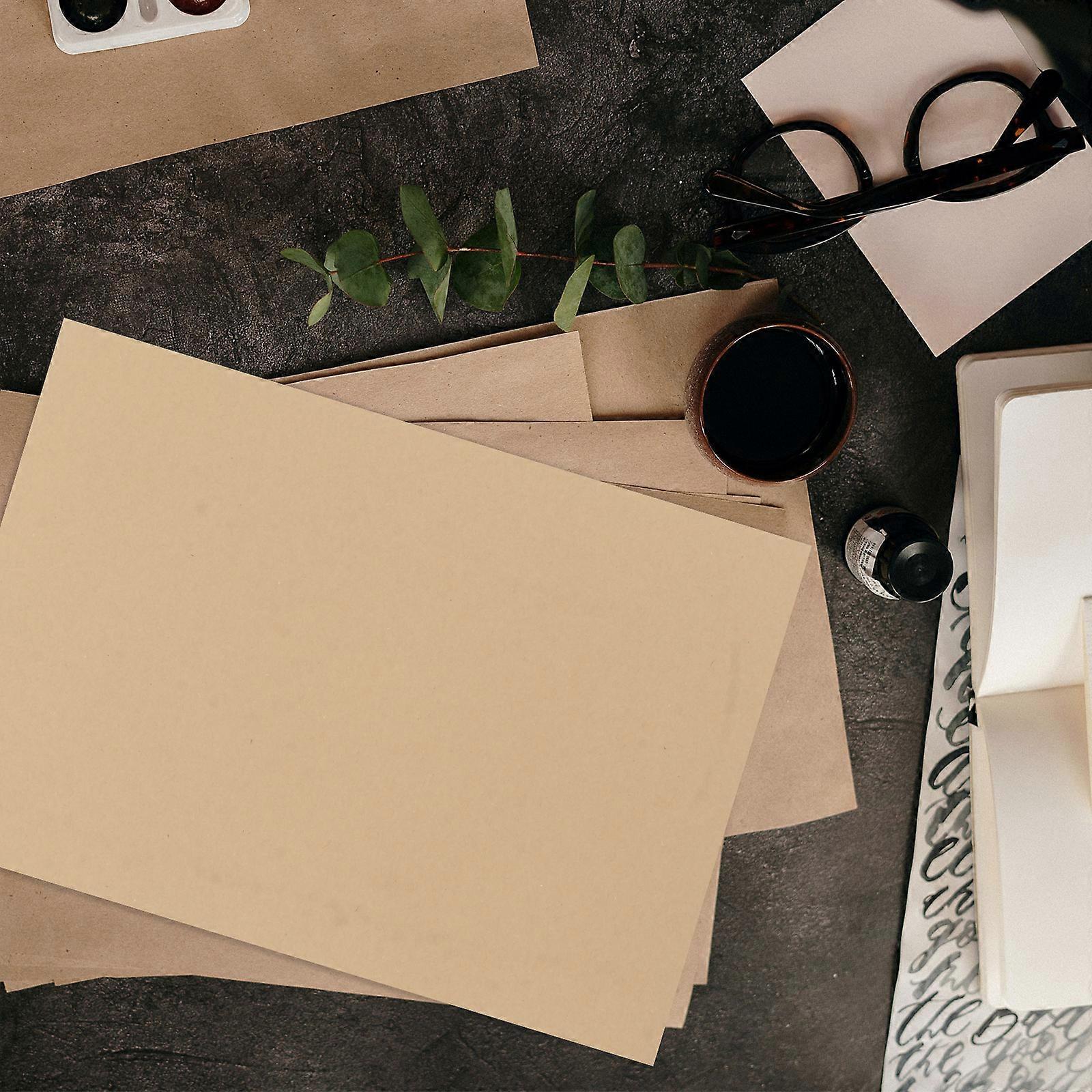 100 Sheets A4 Kraft Letter Paper Vintage Wrapping Paper Old-fashioned ...