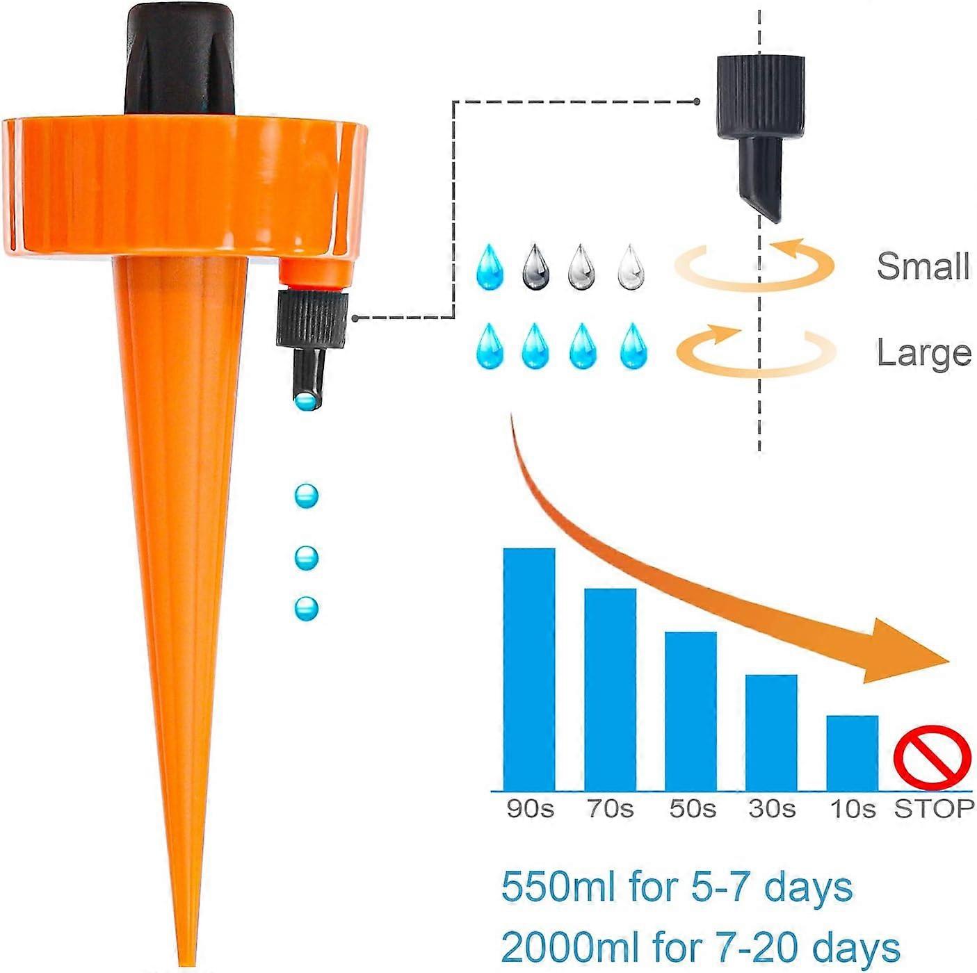 6Pcs Self Watering Spikes, Plant Self Watering Devices, Automatic Drip ...